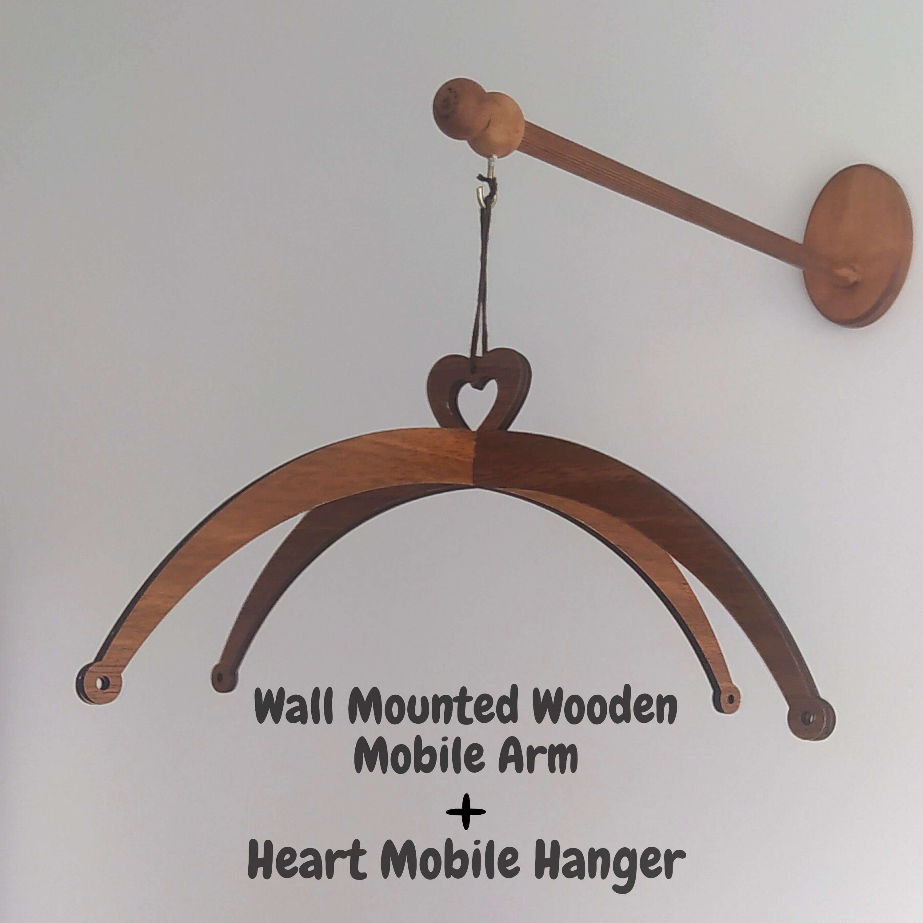 Baby Mobile Holder Adjustable Wall Mounted Wooden Mobile Crib - Etsy