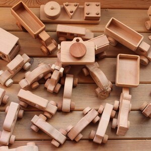 Small Cars Wooden Car Set Set of 3 Eco Toys Birthday Gift - Etsy