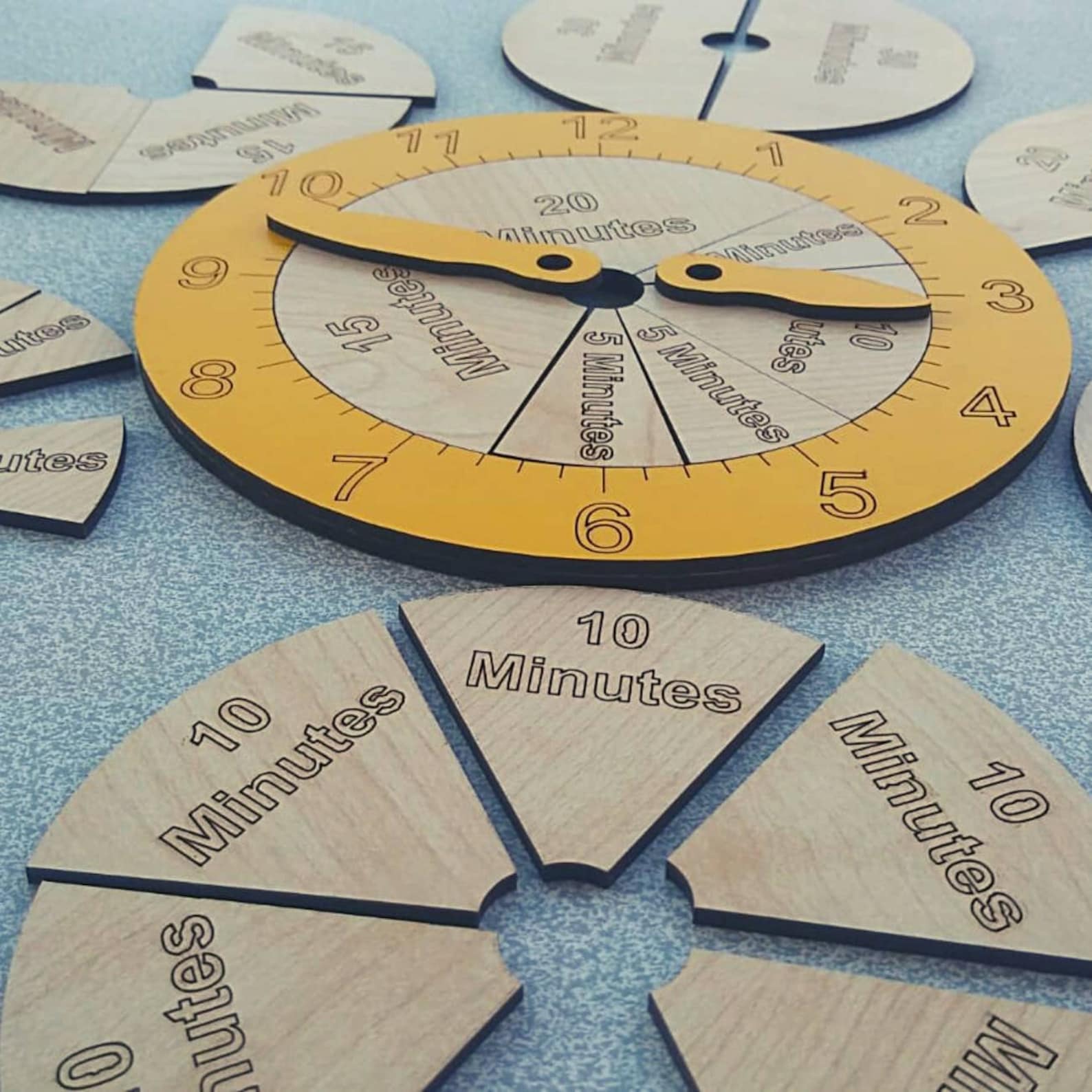 Time Fraction Learning Set Fraction of Time Telling Time - Etsy UK