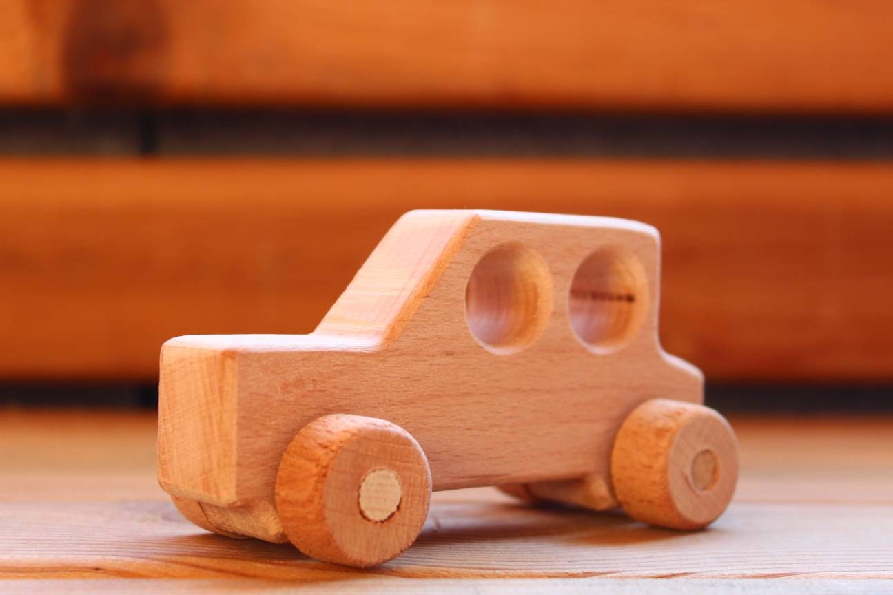 Handmade Wooden Small Cars Set of 3 Waldorf Toys Birthday | Etsy