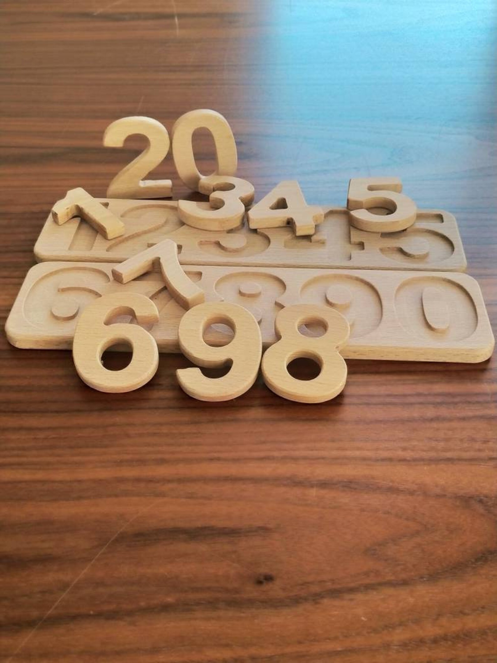 Number Puzzle Toy Learning Numbers Montessori Toys Kids | Etsy