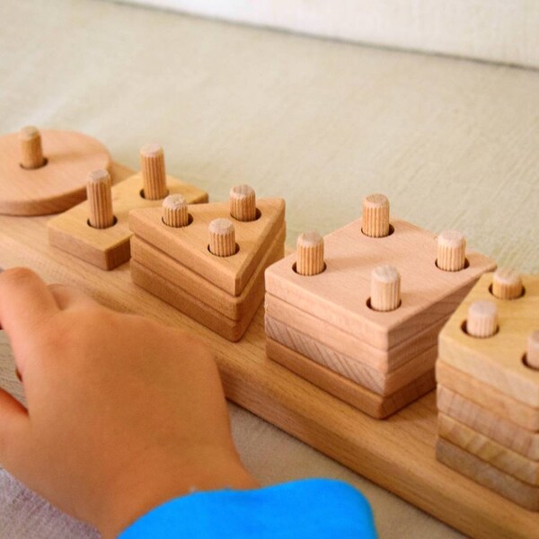 Wood Stacking Toy - Etsy