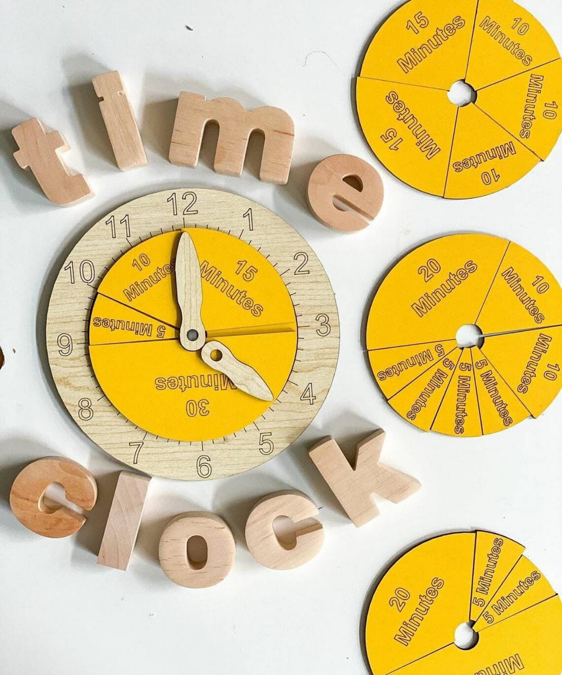 Time Fraction Learning Set Fraction of Time Telling Time - Etsy UK