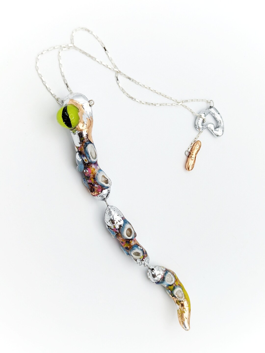 Tentacle Alien Necklace, Protection Jewelry, Glow-in-the-dark Eye ...