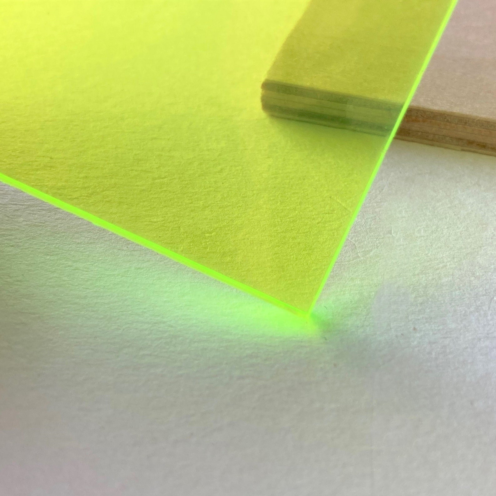 Acrylic (fluorescent Transparent Green) - Etsy