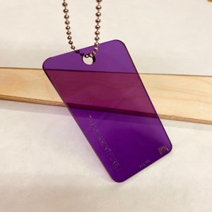 Acrylic (transparent Purple) - Etsy