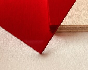 Transparent Red Plastic - Etsy