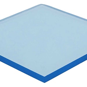 Acrylic fluorescent Transparent Light Blue - Etsy