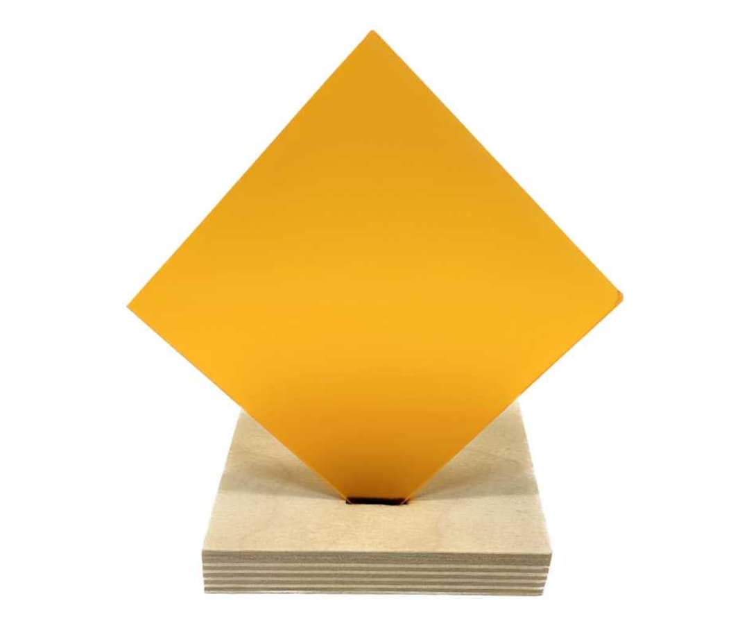 1/8 Matte Orange Acrylic Frosted Both Sides Cast PMMA Acrylic for Laser ...