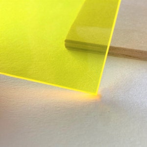 Acrylic (fluorescent Transparent Yellow) - Etsy