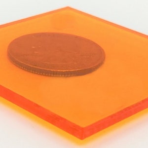Acrylic (transparent Orange) - Etsy