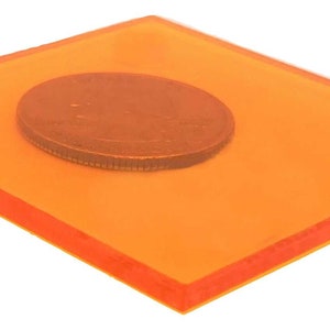 Acrylic (transparent Orange) - Etsy