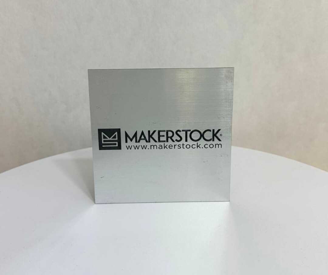 Duets Laser Indoor Acrylic - Brushed Aluminum on Black - 2 Ply - Etsy