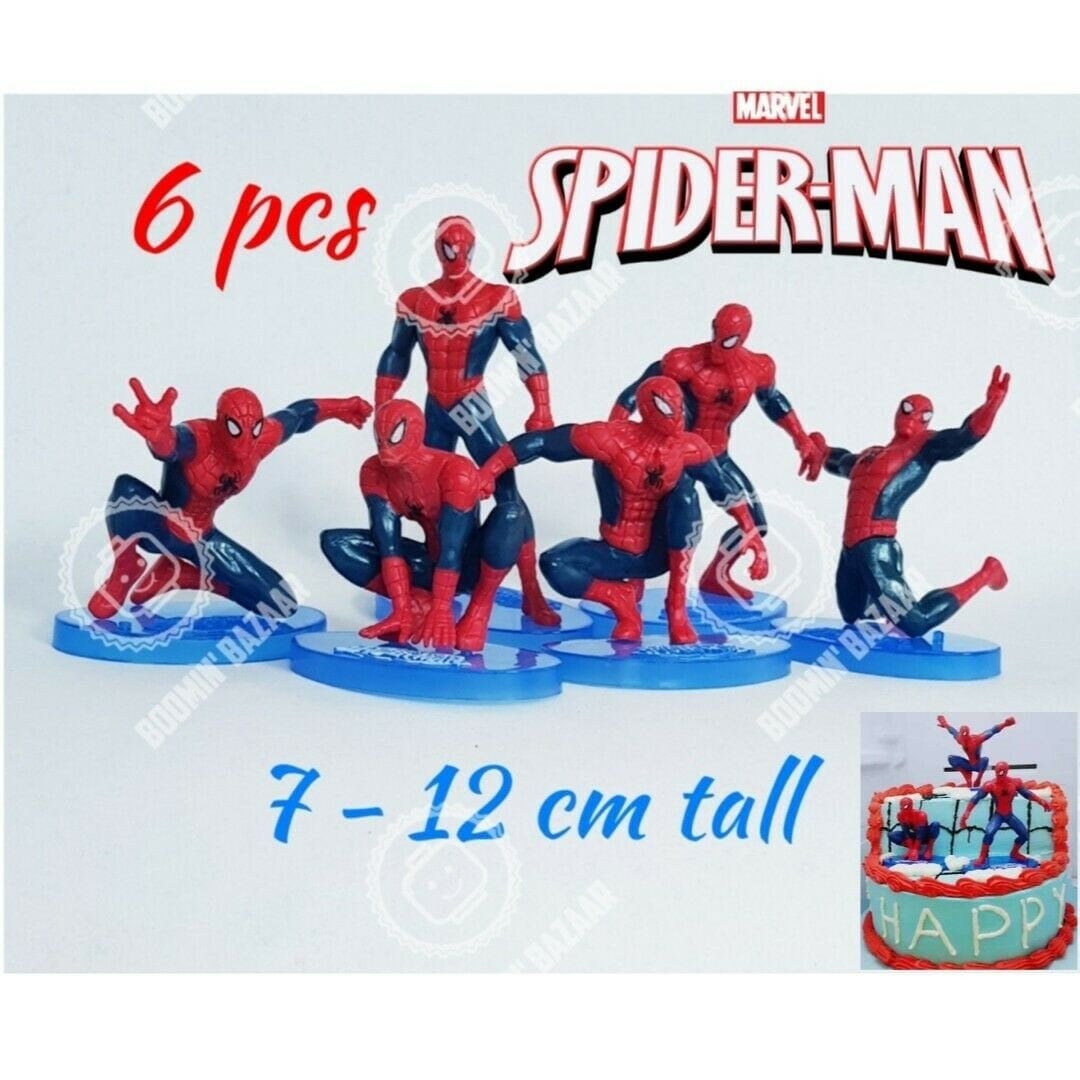 SPIDERMAN 3D Plastic Cake Toppers Figures - Etsy UK