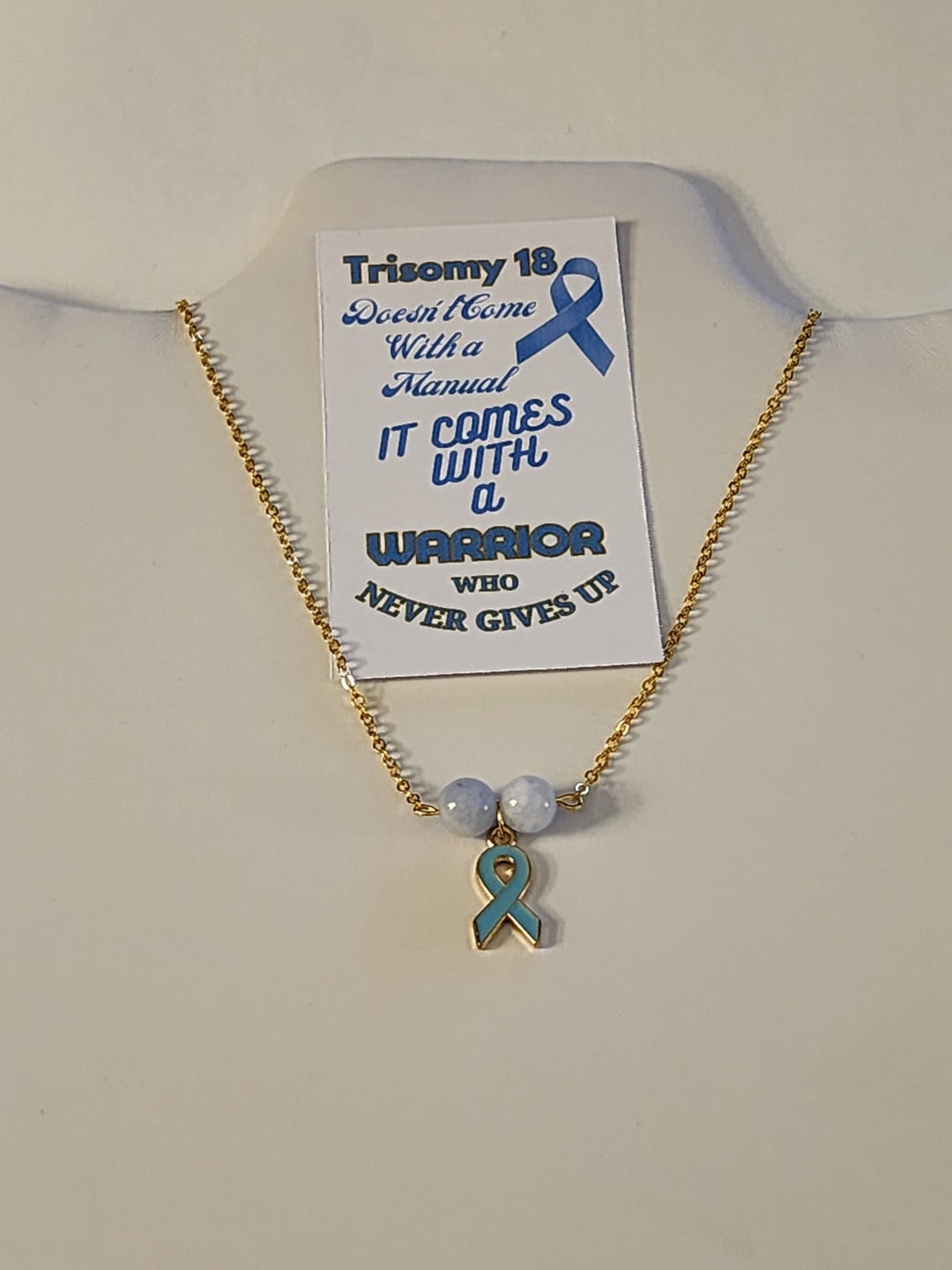 Trisomy 18 Awareness Necklace - Etsy