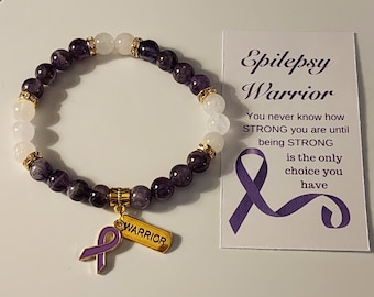 Epilepsy Awareness Purple Silicone Wristband Bracelet We Donate to the ...