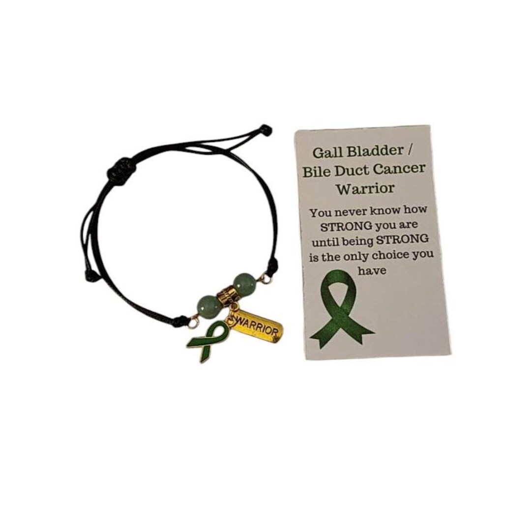 Gall Bladder / Bile Duct Cancer Awareness Braided Waxed Cord Bracelet ...