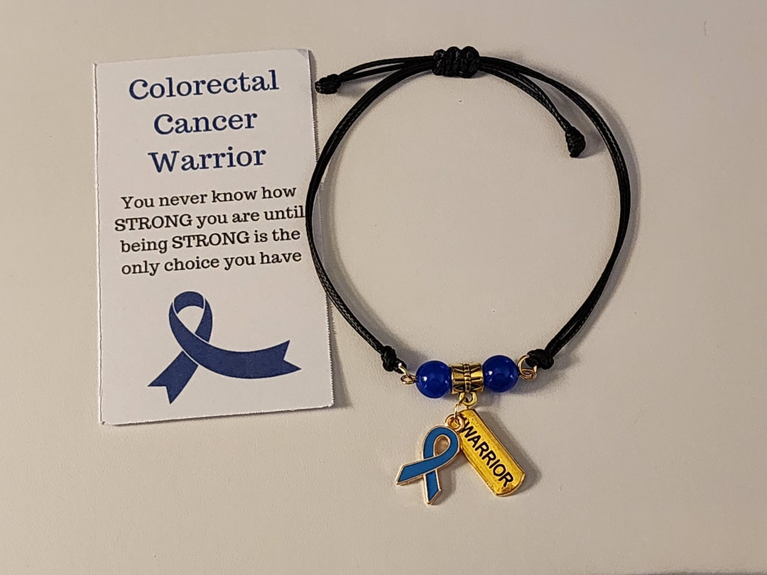 Colorectal Cancer Awareness Braided Waxed Cord Bracelet - Etsy