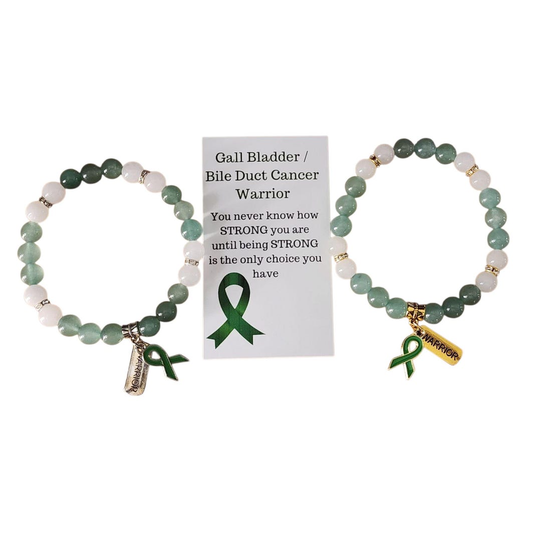 Gall Bladder / Bile Duct Cancer Awareness Beaded Bracelet - Etsy