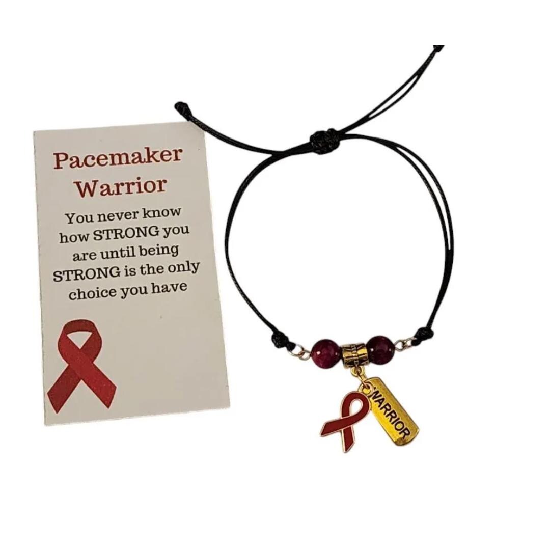 Pacemaker Awareness Braided Waxed Cord Bracelet - Etsy
