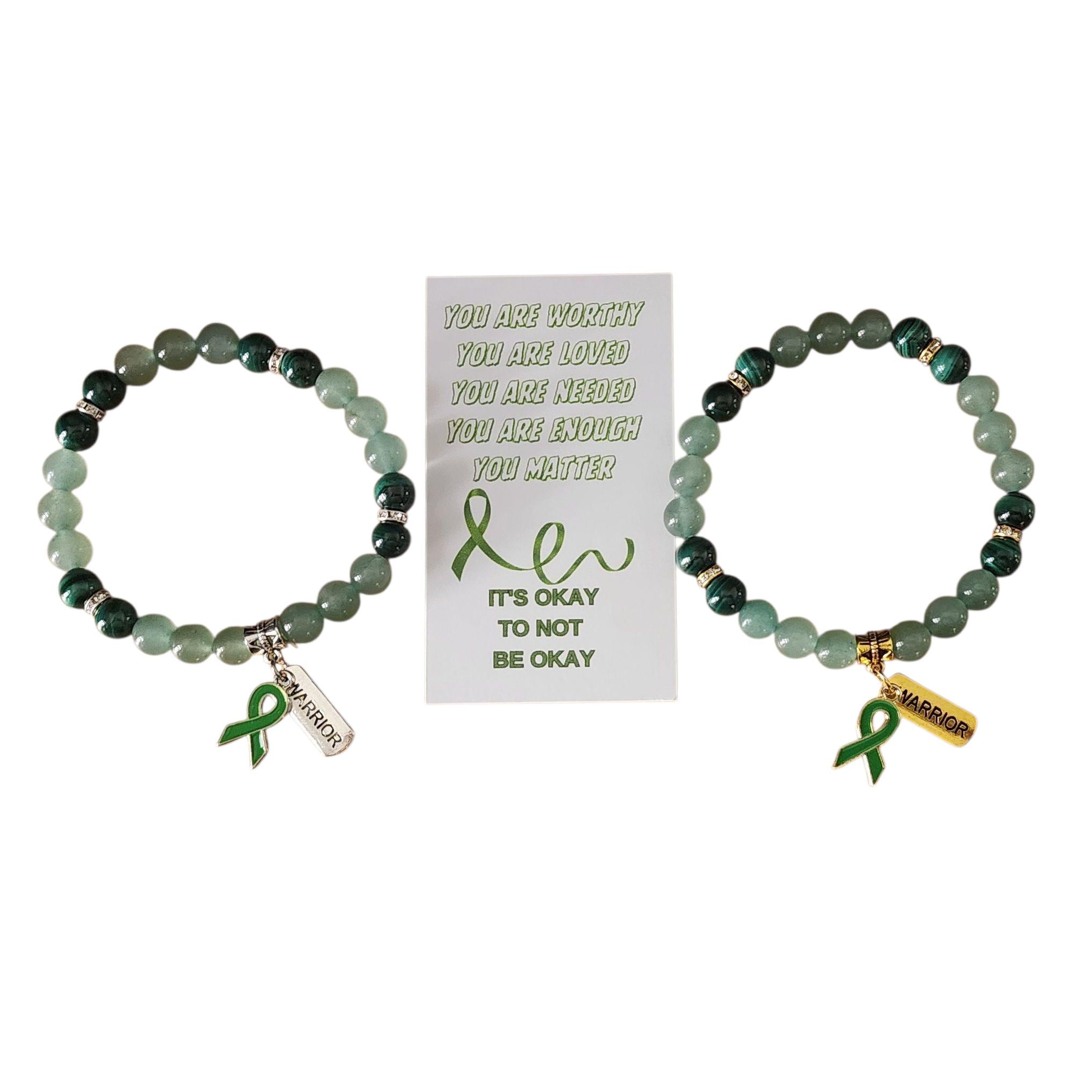 Mental Health Awareness Bracelet, Depression Awareness Beaded Bracelet ...
