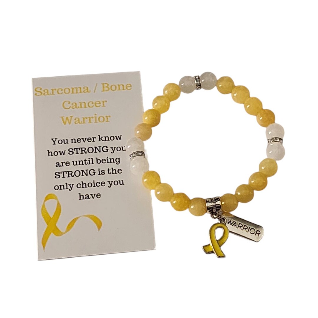 Sarcoma and Bone Cancer Awareness Beaded Bracelet - Etsy