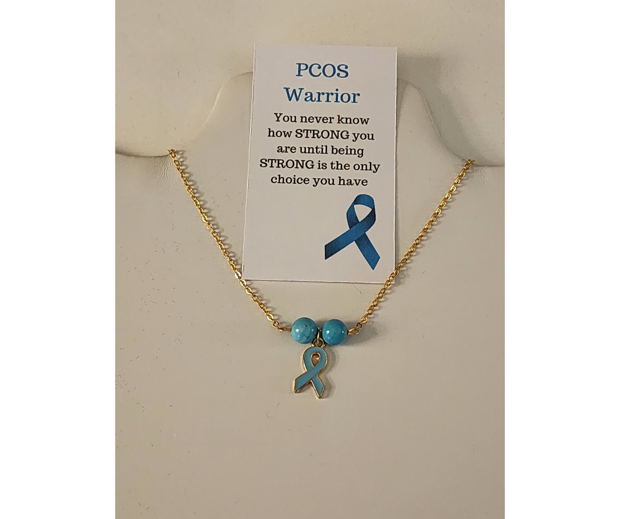 Polycystic Ovarian Syndrome Awareness Necklace PCOS Awareness - Etsy