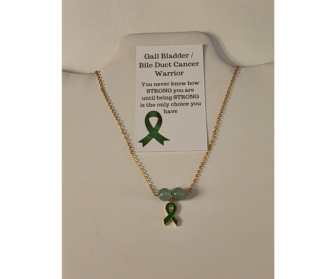 Gall Bladder / Bile Duct Cancer Awareness Necklace - Etsy