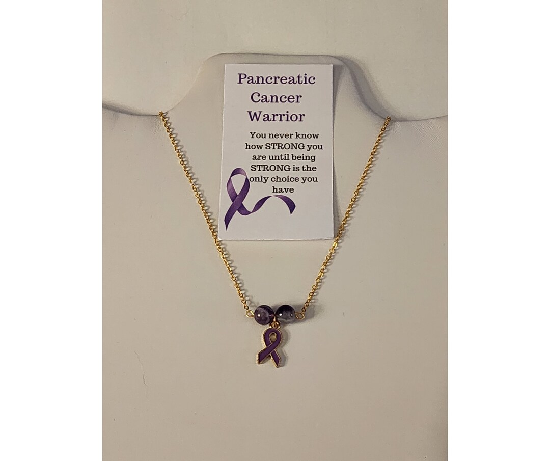 Pancreatic Cancer Awareness Necklace - Etsy