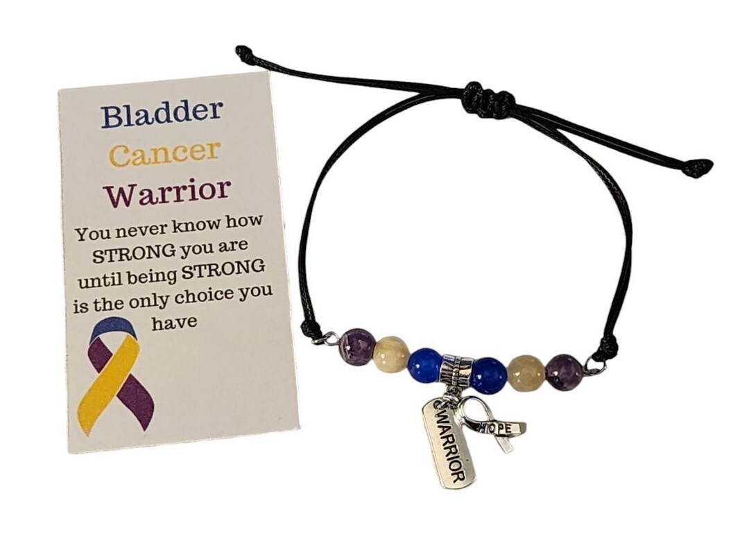 Bladder Cancer Awareness Braided Waxed Cord Bracelet - Etsy