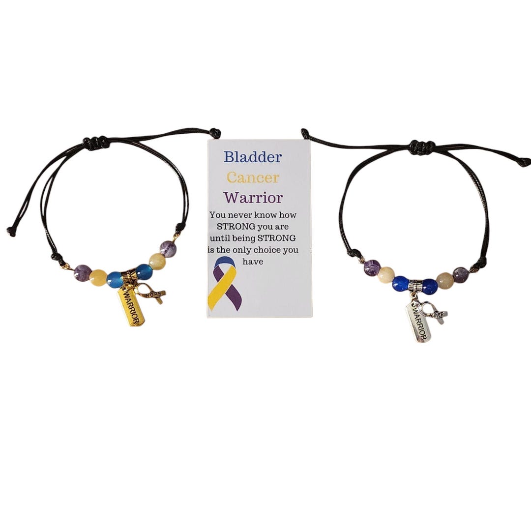 Bladder Cancer Awareness Braided Waxed Cord Bracelet - Etsy