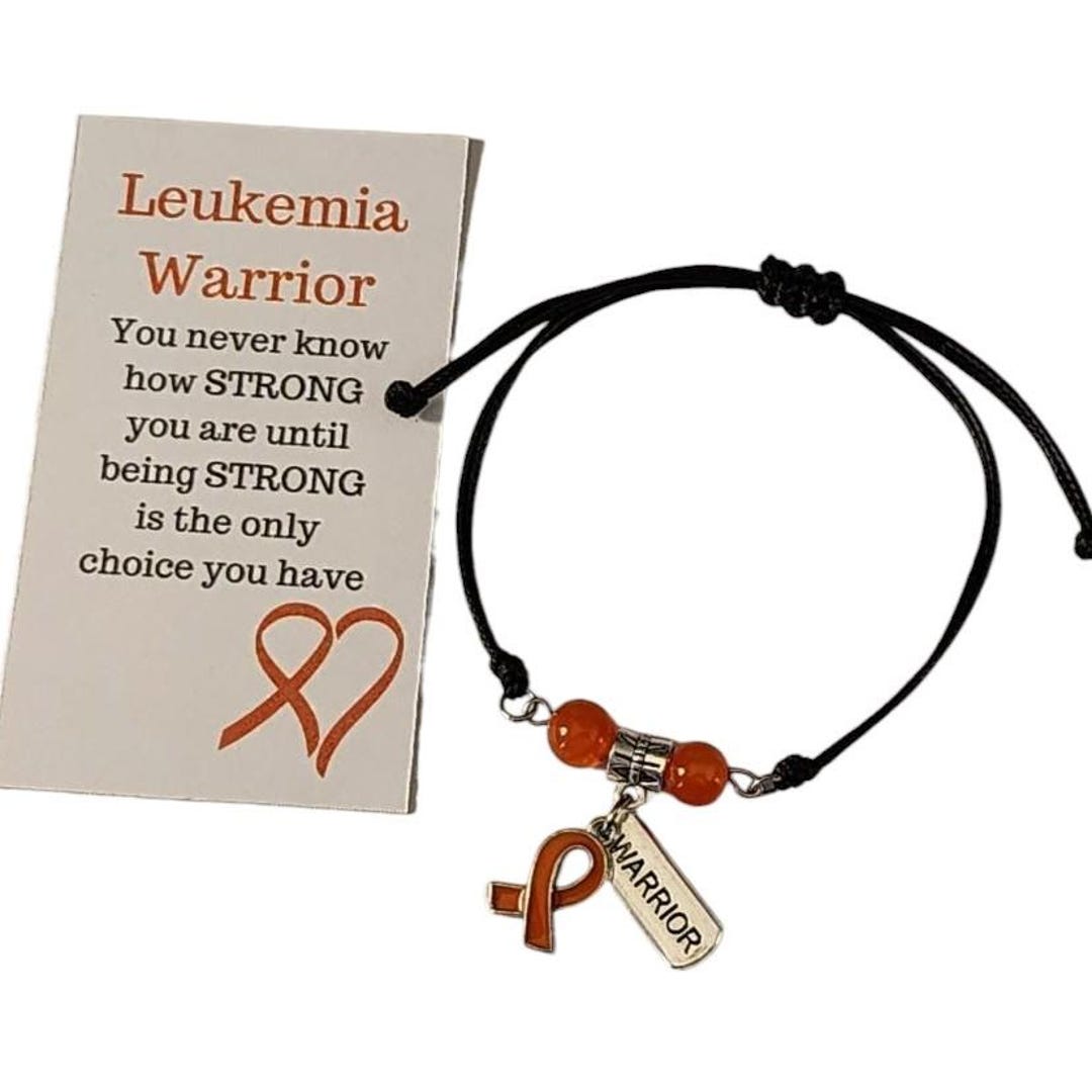 Leukemia Awareness Braided Waxed Cord Bracelet - Etsy