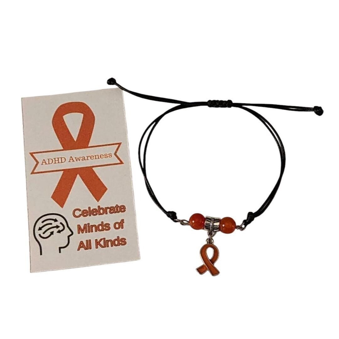 ADHD Awareness Braided Waxed Cord Bracelet - Etsy