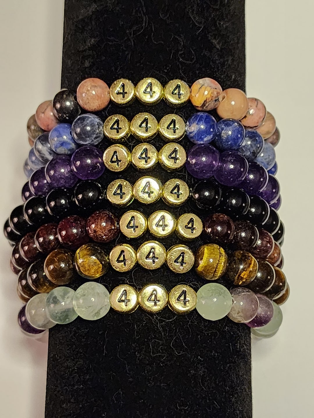 Angel Number 444 Crystal Bracelets - Etsy