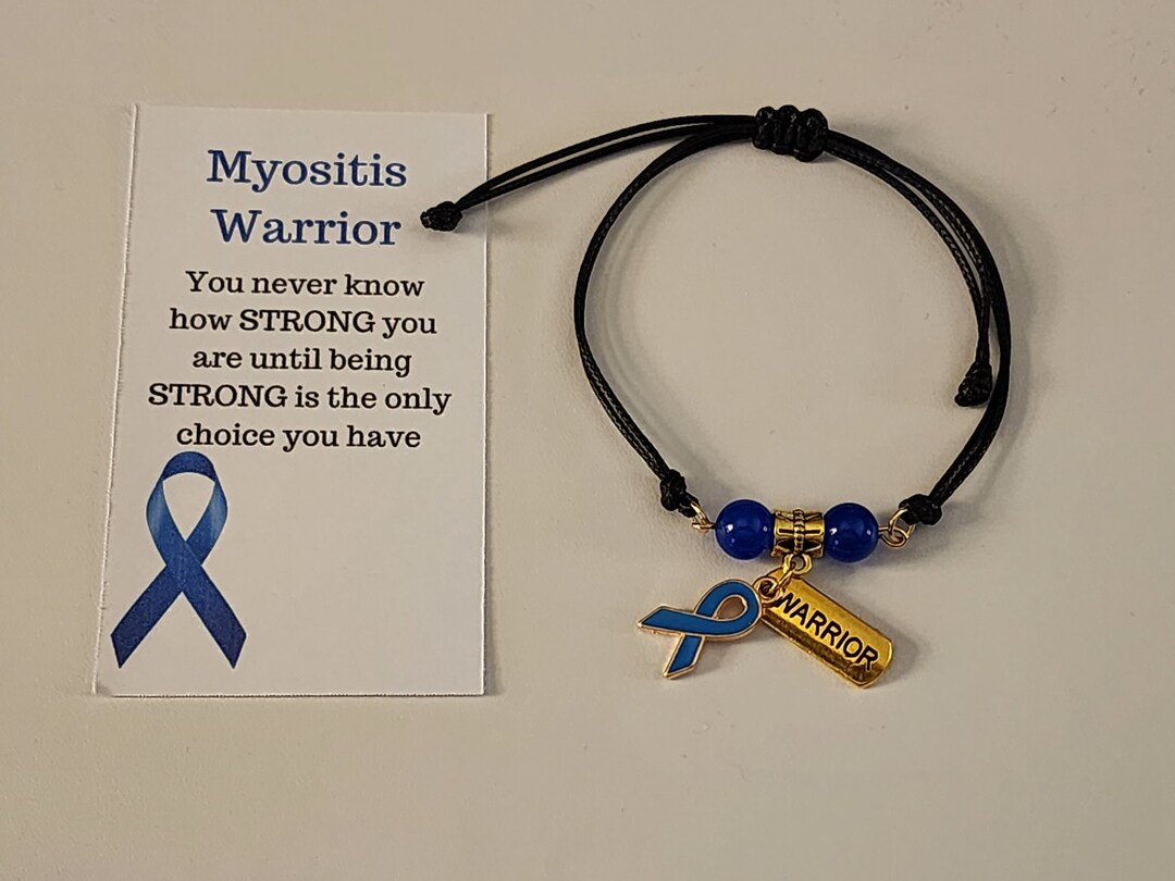 Myositis Awareness Braided Waxed Cord Bracelet - Etsy