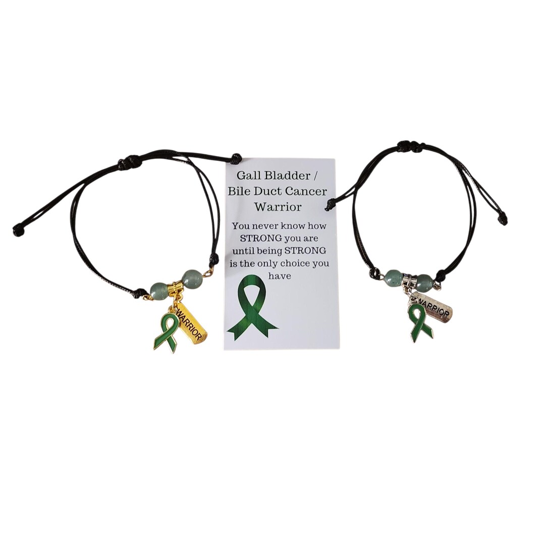 Gall Bladder / Bile Duct Cancer Awareness Adjustable Braided Waxed Cord ...