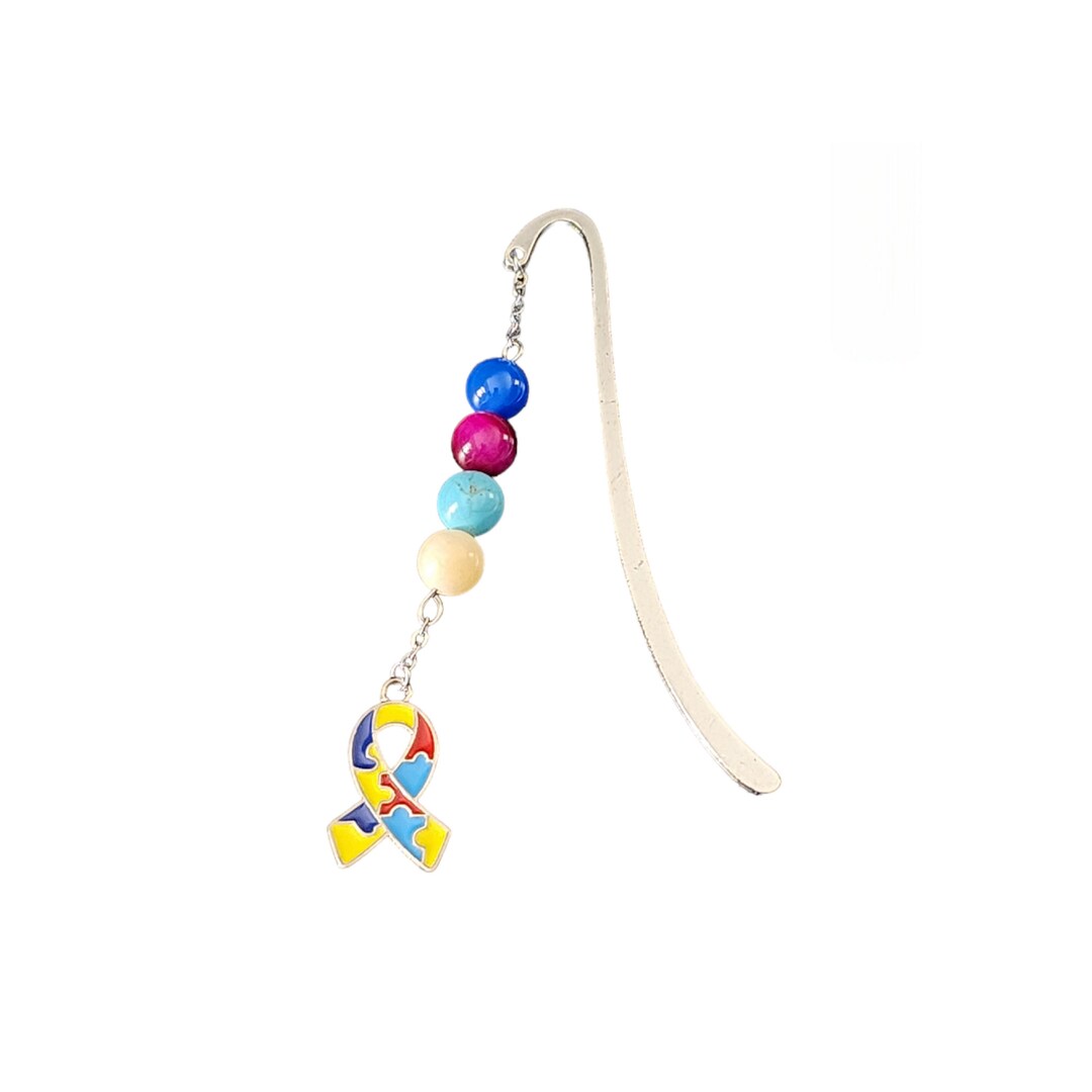 Awareness Beaded Bookmark - Autism - Etsy
