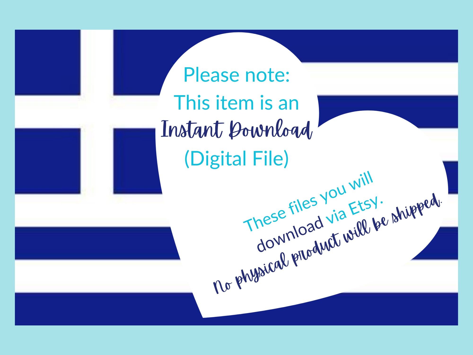 Greek Alphabet Game Greek Alphabet Bingo 30 Cards - Etsy UK