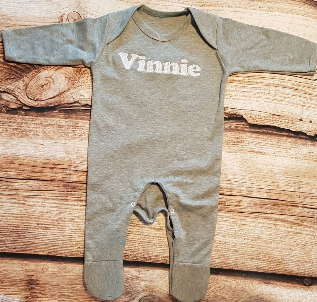 Babies Personalised Baby Grow, Unisex Baby Romper Suit, New Born Baby ...