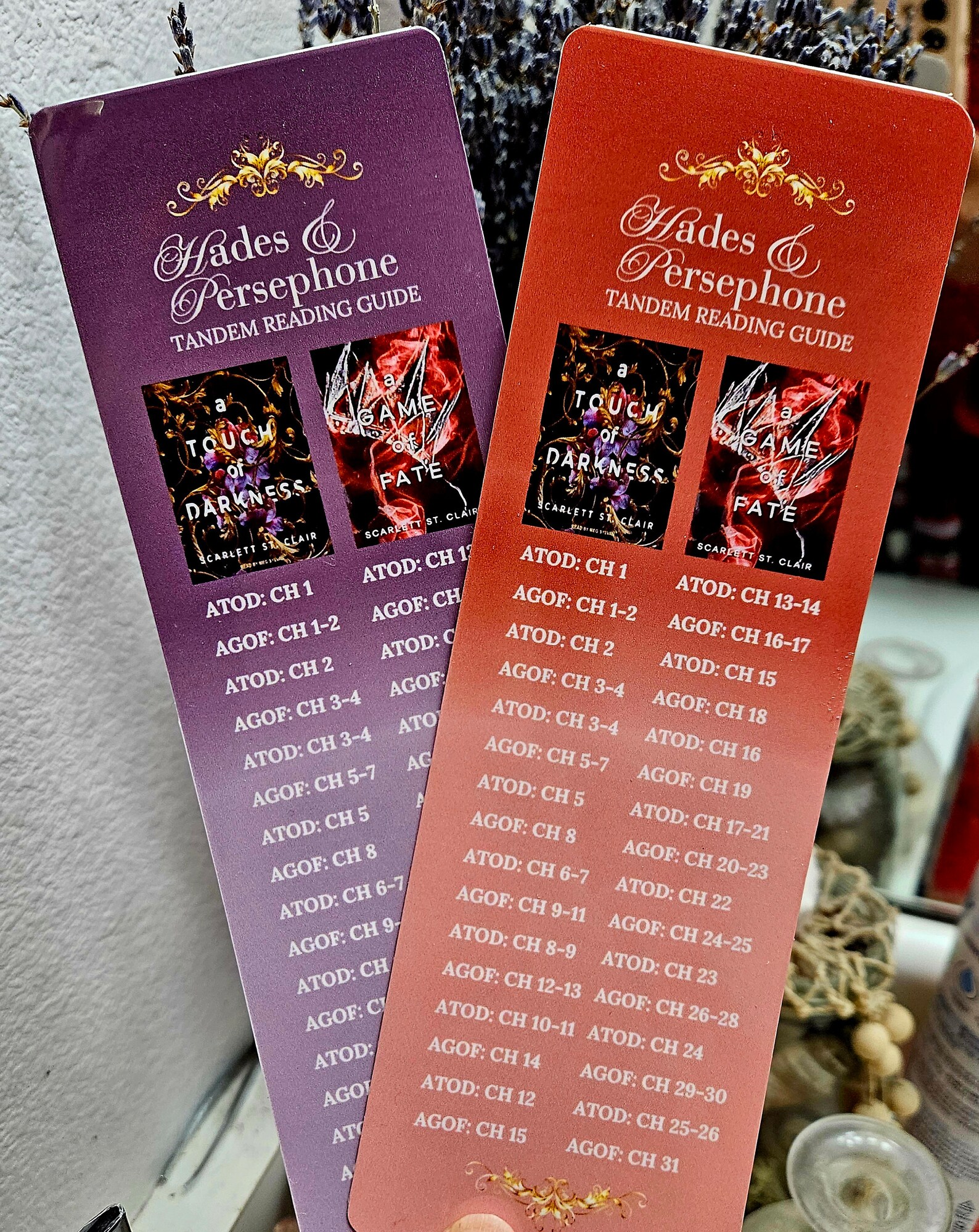 Hades & Persephone Tandem Read Bookmark | A Touch of Darkness | A Game ...
