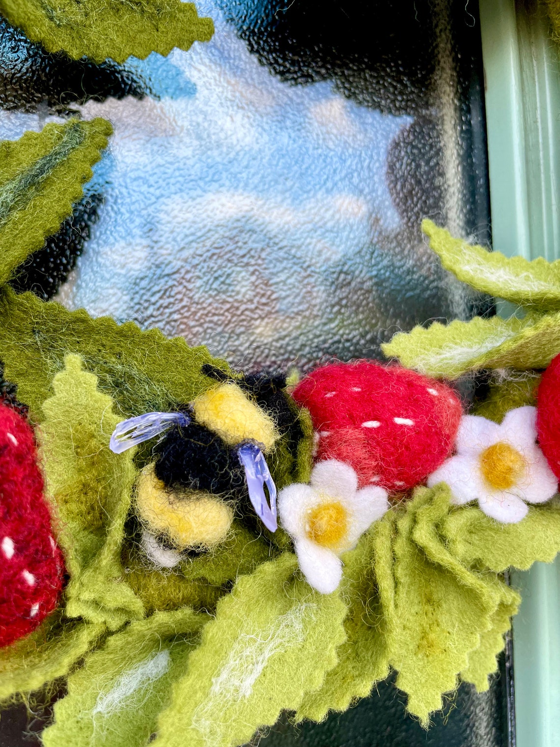Bespoke Needle Felted Summer Scene | Handmade Wool Felt Sculpture ...