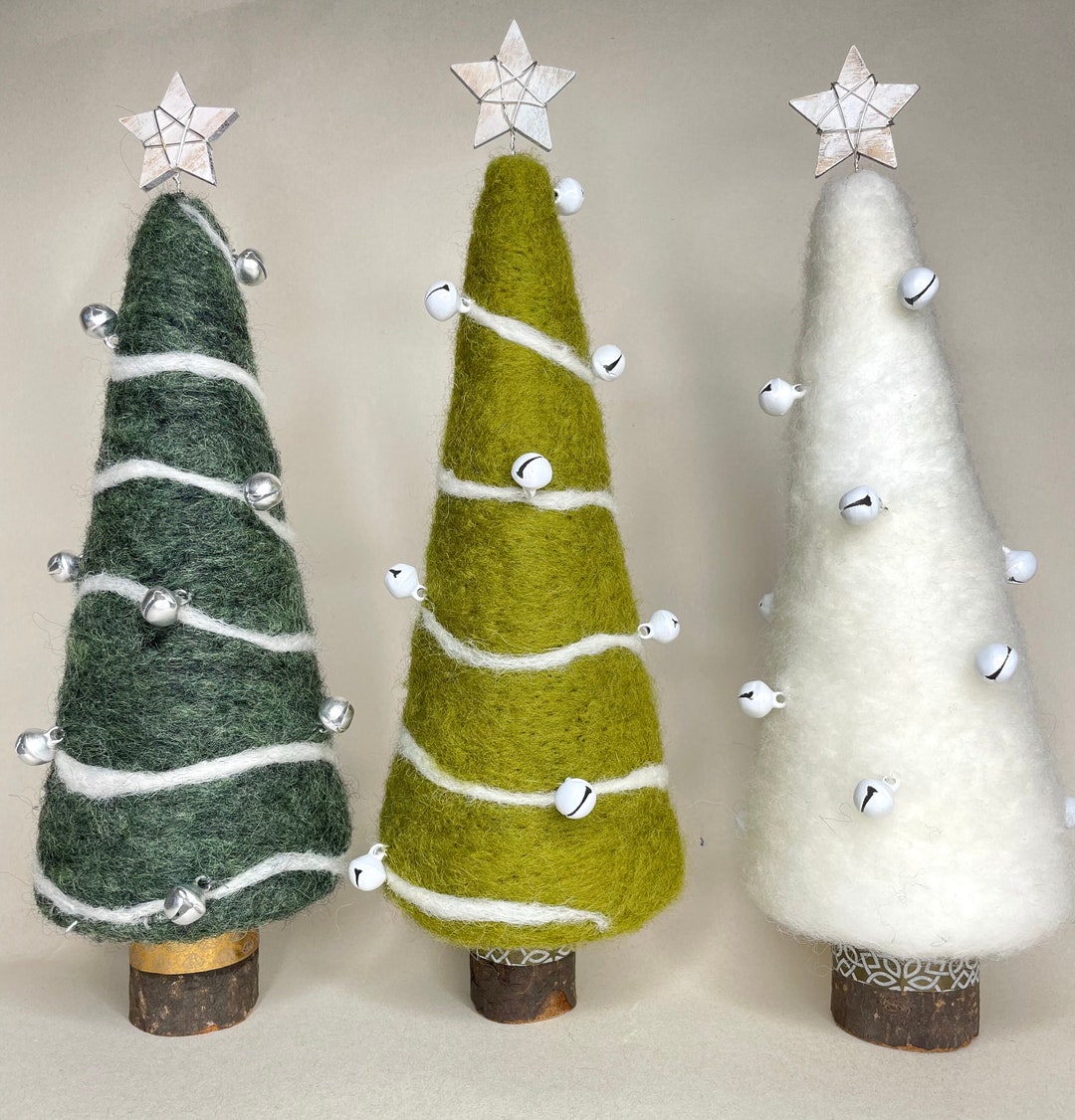 Felted Christmas Tree Large - Etsy