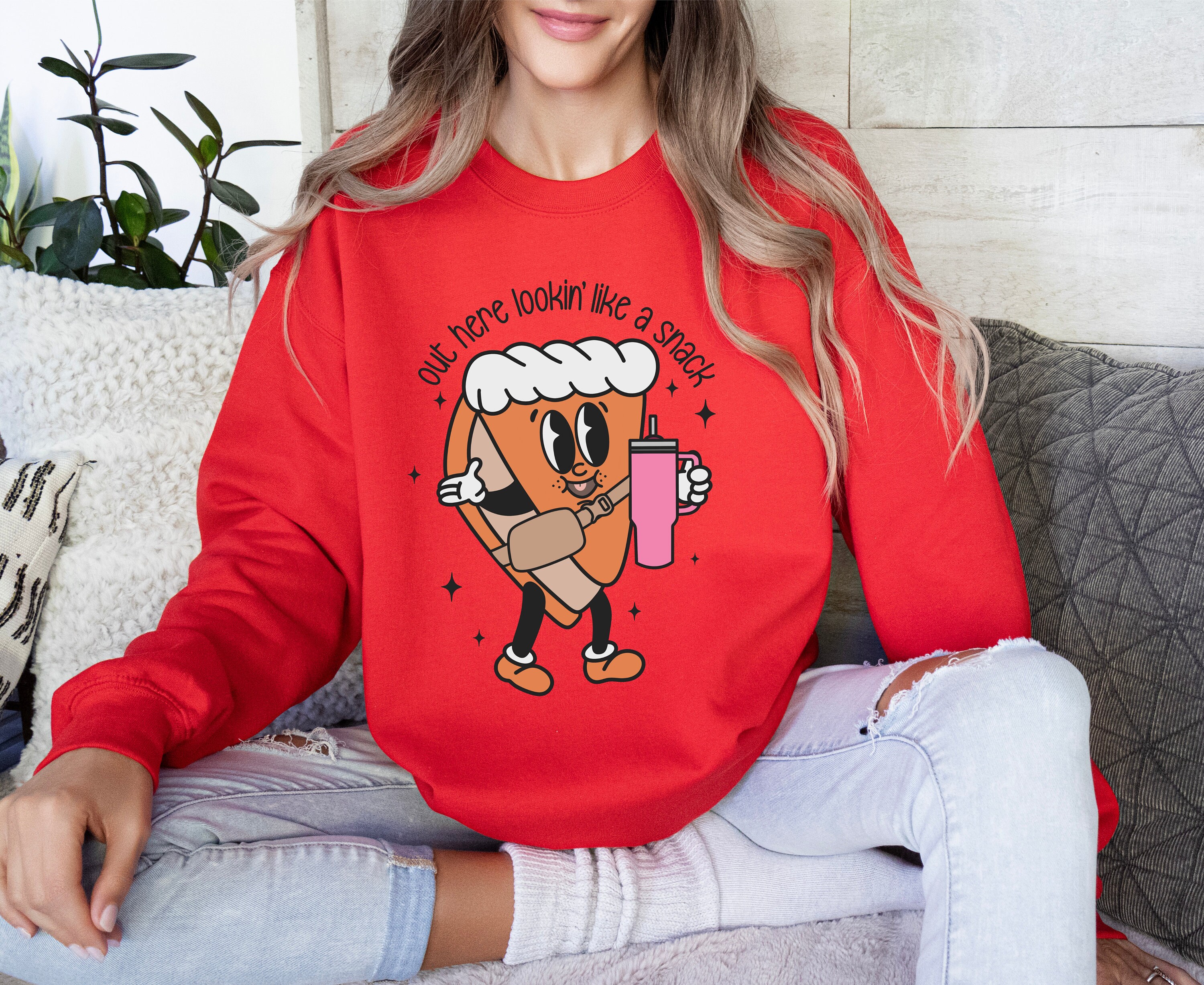 PRE_ORDER Out Here Looking Like a Snack Sweatshirt Pumpkin - Etsy