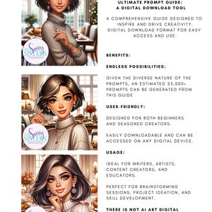 DALLE-3 PROMPT GUIDE: Digital Download Tool, Creative Inspiration ...