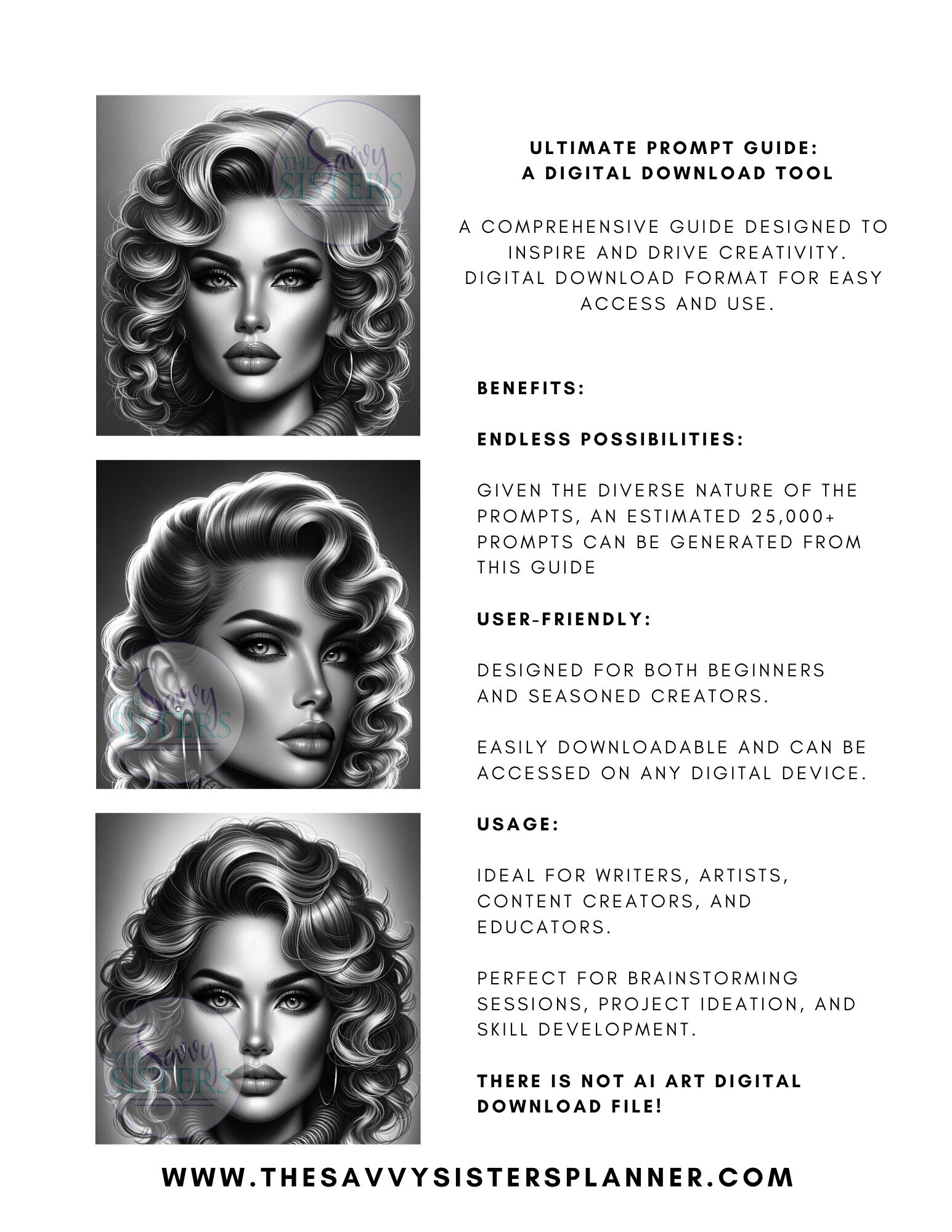 DALLE-3 PROMPT GUIDE: Digital Download Tool, Creative Inspiration ...