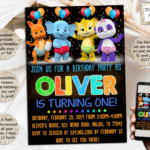 Word Party Birthday - Etsy