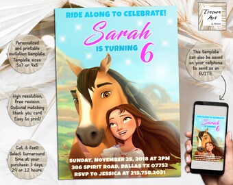 Mobile Invite Spirit Birthday Invitation - Etsy