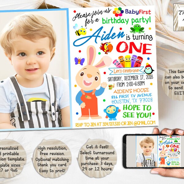 Baby First Tv Party Supplies - Etsy