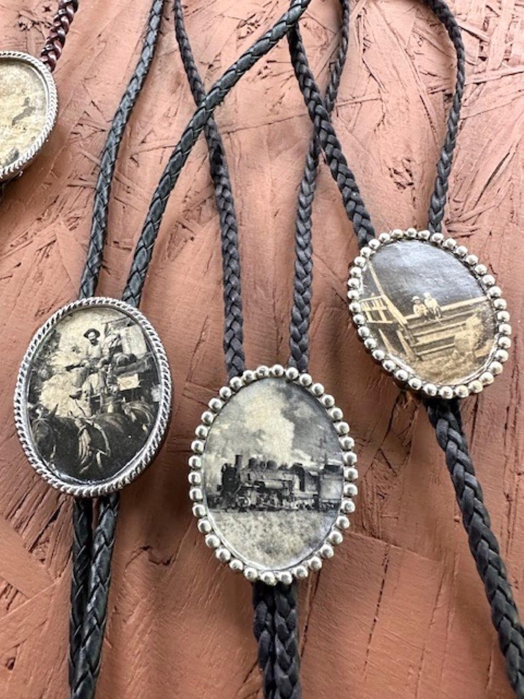 CUSTOM Bolo Tie - - Necktie Mens or Women's Leather Cord Lariat Bolo ...