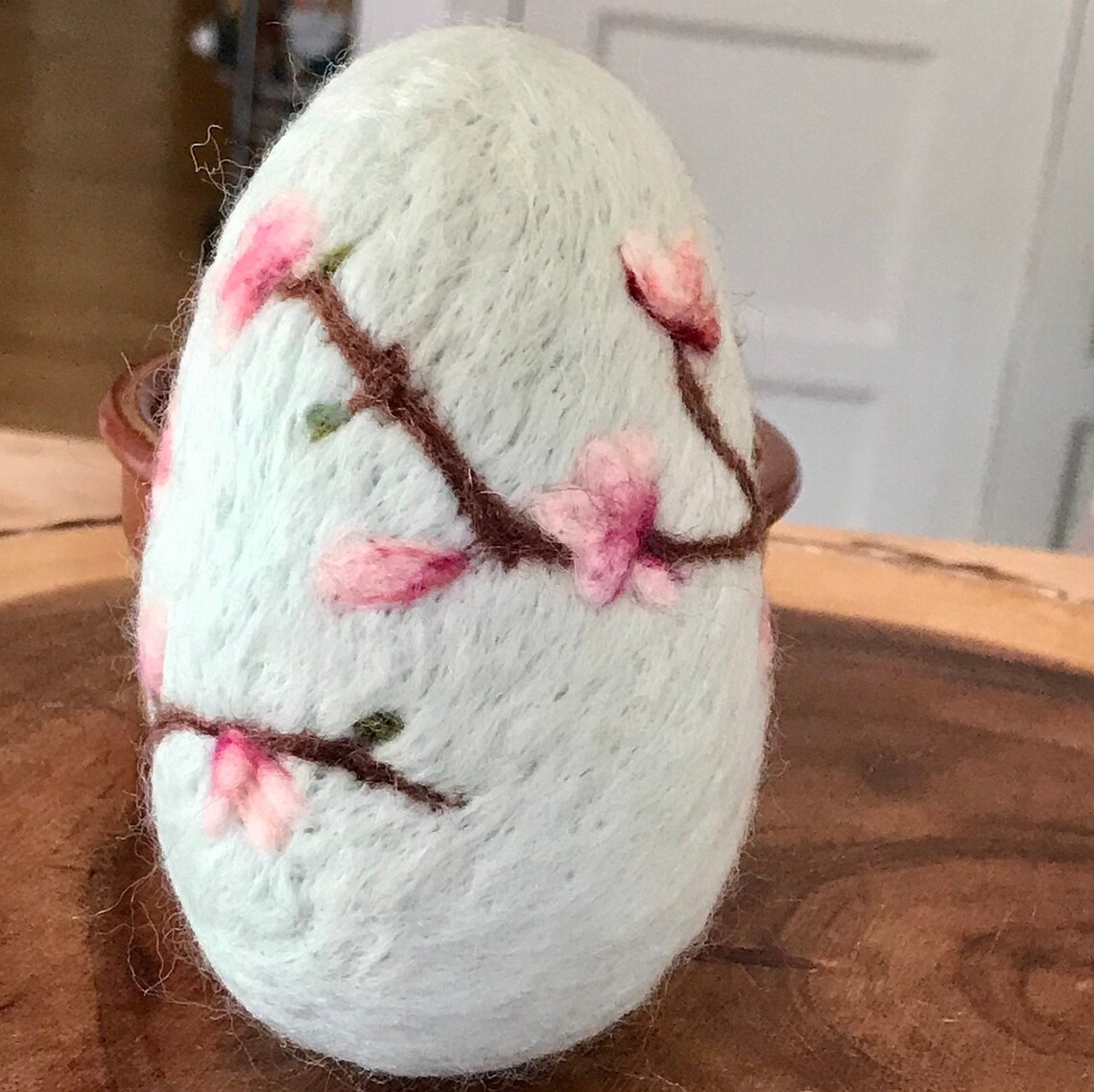 Magnolia Needle felted Easter Egg | Etsy